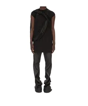 Rick Owens Bolan Coated Bootcut Jeans - Black