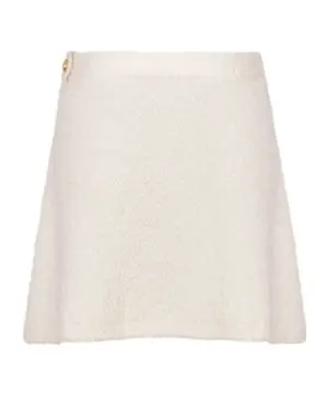 Dior Flared Mini Skirt With Logo Detail - Beige