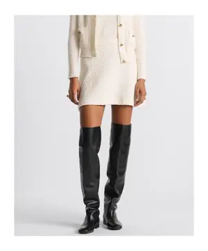 Dior Flared Mini Skirt With Logo Detail - Beige