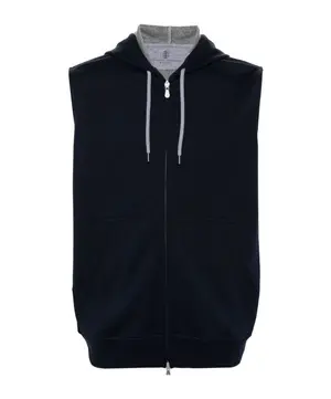 BRUNELLO CUCINELLI Brunello Cucinelli Drawstring Sleeveless Hoodie