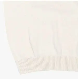Stone Island Logo Patch Crew Neck Knitted Sweater - Ivory