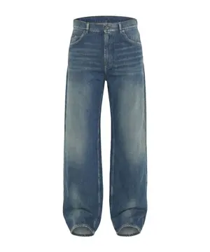 Dolce & Gabbana Logo Plaque Jeans - Blue