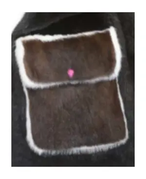 Simonette Ravizza Fur Handbag - Black