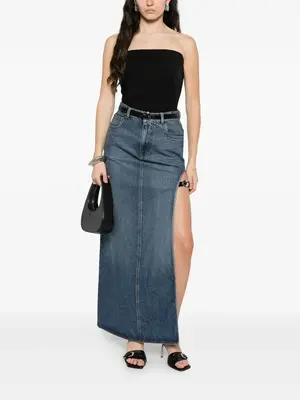 Coperni Denim Maxi Skirt With Side Slit
