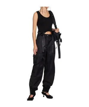 Simone Rocha Satin Cargo Pants