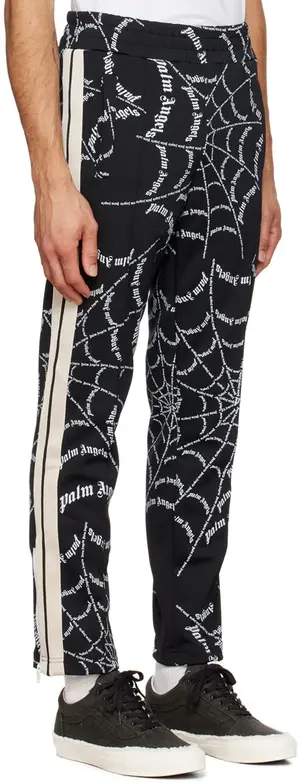 Palm Angels Logo-print Track Pants - Black