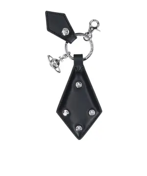 VIVIENNE WESTWOOD Logo Engraved Keychain - Black