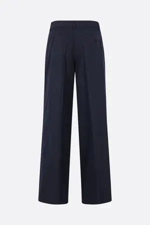 Aspesi Wide-leg Pleated Trousers - Black
