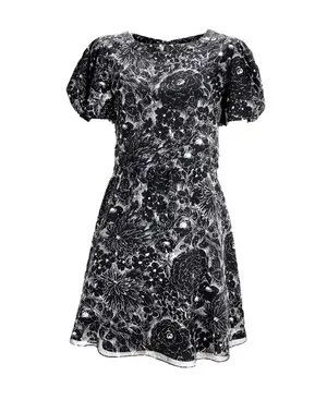 Saint Laurent Jacquard Mini Dress
