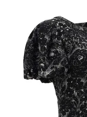 Saint Laurent Jacquard Mini Dress