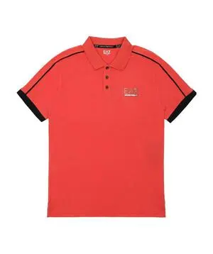EA7 Logo Lapel Polo Shirt