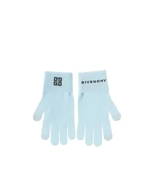 Givenchy Logo Gloves - Blue