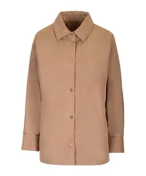 Max Mara Buttoned Long-sleeve Jacket - Nude