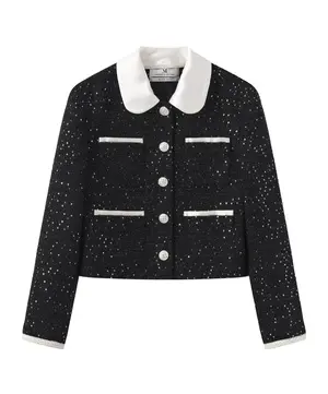 Marissa Chiara Sequined Jacket - Black