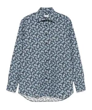 Etro Paisley-print Curved Hem Shirt