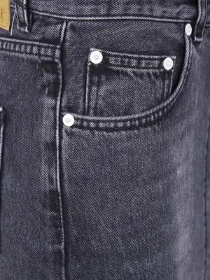 HAIKURE Kim Denim Knee-length Skirt - Black