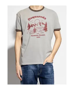 Dsquared2 Graphic Printed Crewneck T-shirt