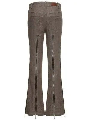 Andersson Bell Zipper Flare Casual Pants