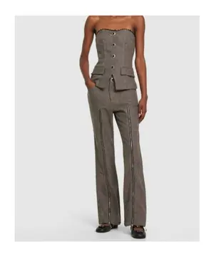 Andersson Bell Zipper Flare Casual Pants