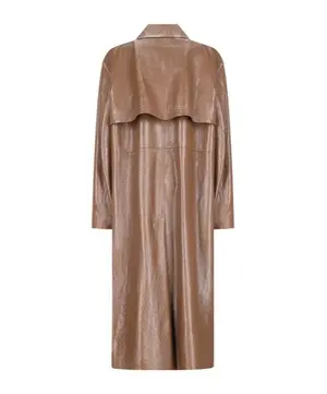 JIL SANDER Buttoned Leather Coat