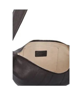 LEMAIRE Croissant Medium Zipper Bag - Black