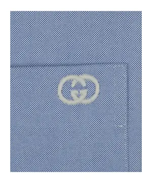 Gucci Gg Logo Long Sleeved Shirt - Blue