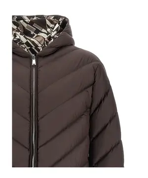Fendi Quilted Hooded Reversible Down Jacket - Beige