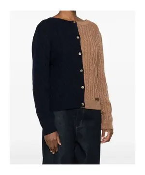Moschino Cable Knit Cardigan - Black