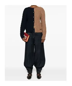 Moschino Cable Knit Cardigan - Black