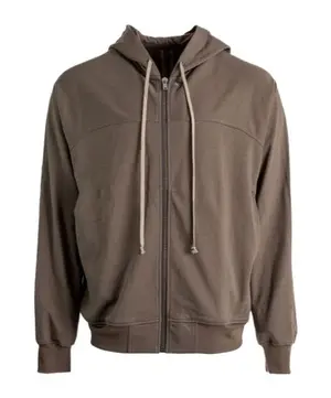 Rick Owens Zipped Hoodie - Brown