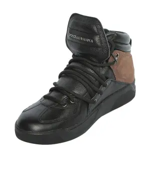 Dolce & Gabbana Color-blocked High-top Sneakers