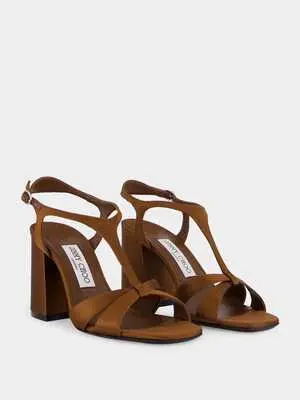 JIMMY CHOO Square-toe High-heeled Sandals