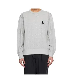 Isabel Marant Étoile Logo Embroidered Crew Neck Sweatshirt - Gray