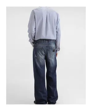 Dolce & Gabbana Dolce Gabbana Crest-embroidered Striped Shirt