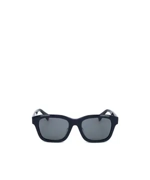 Kenzo Full Frame Sunglasses With Patterned Temples - Gray