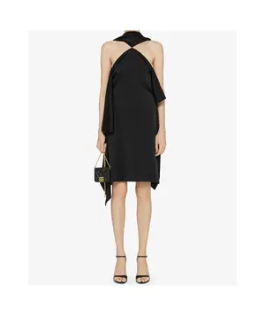 Givenchy Crepe And Satin Scarf Dress
