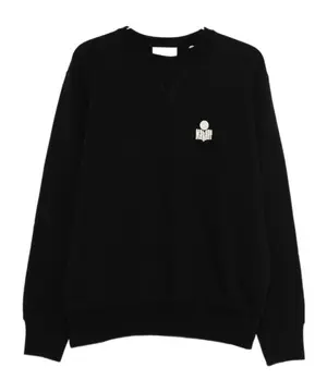 Isabel Marant Étoile Mike Logo-embroidered Crew-neck Sweatshirt - Black