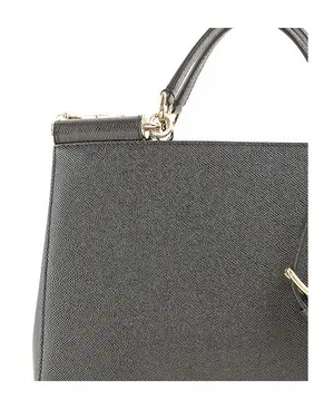 Dolce & Gabbana Logo Detail Handbag - Black