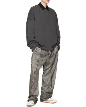 DIESEL® Faded Effect Straight-leg Pants