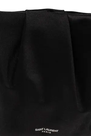 Saint Laurent Logo Detailed Top Handle Bag - Black