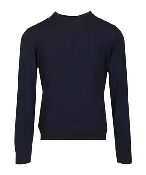 TOM FORD Crewneck Knitted Long Sleeve Top - Black