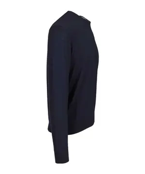 TOM FORD Crewneck Knitted Long Sleeve Top - Black