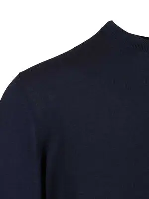 TOM FORD Crewneck Knitted Long Sleeve Top - Black