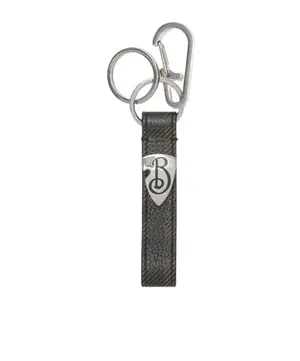 Burberry B-shield Keyring - Slate