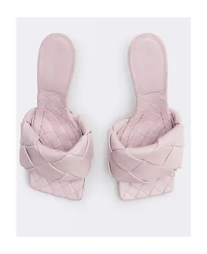 Bottega Veneta Knitted Leather Lido Mules