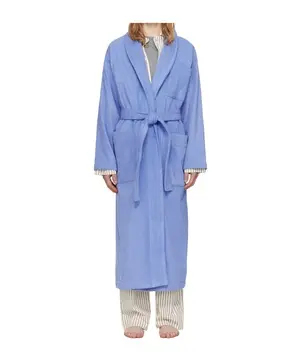 TEKLA Terry Classic Bathrobe Transparent Blue