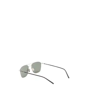 Saint Laurent Pilot Frame Sunglasses - Gray