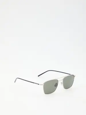 Saint Laurent Pilot Frame Sunglasses - Gray