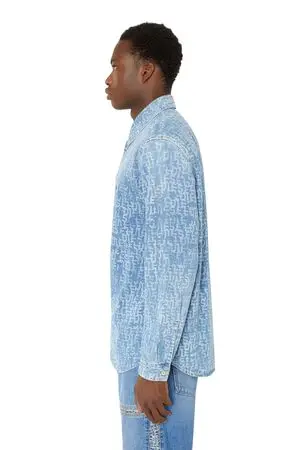 DIESEL® Allover Print Denim Shirt