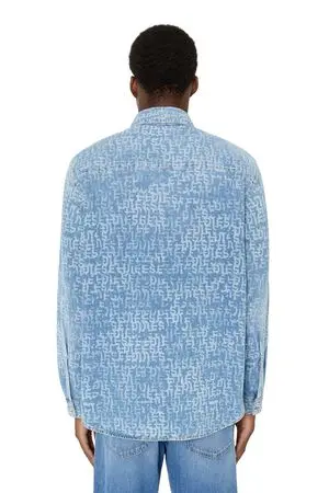 DIESEL® Allover Print Denim Shirt